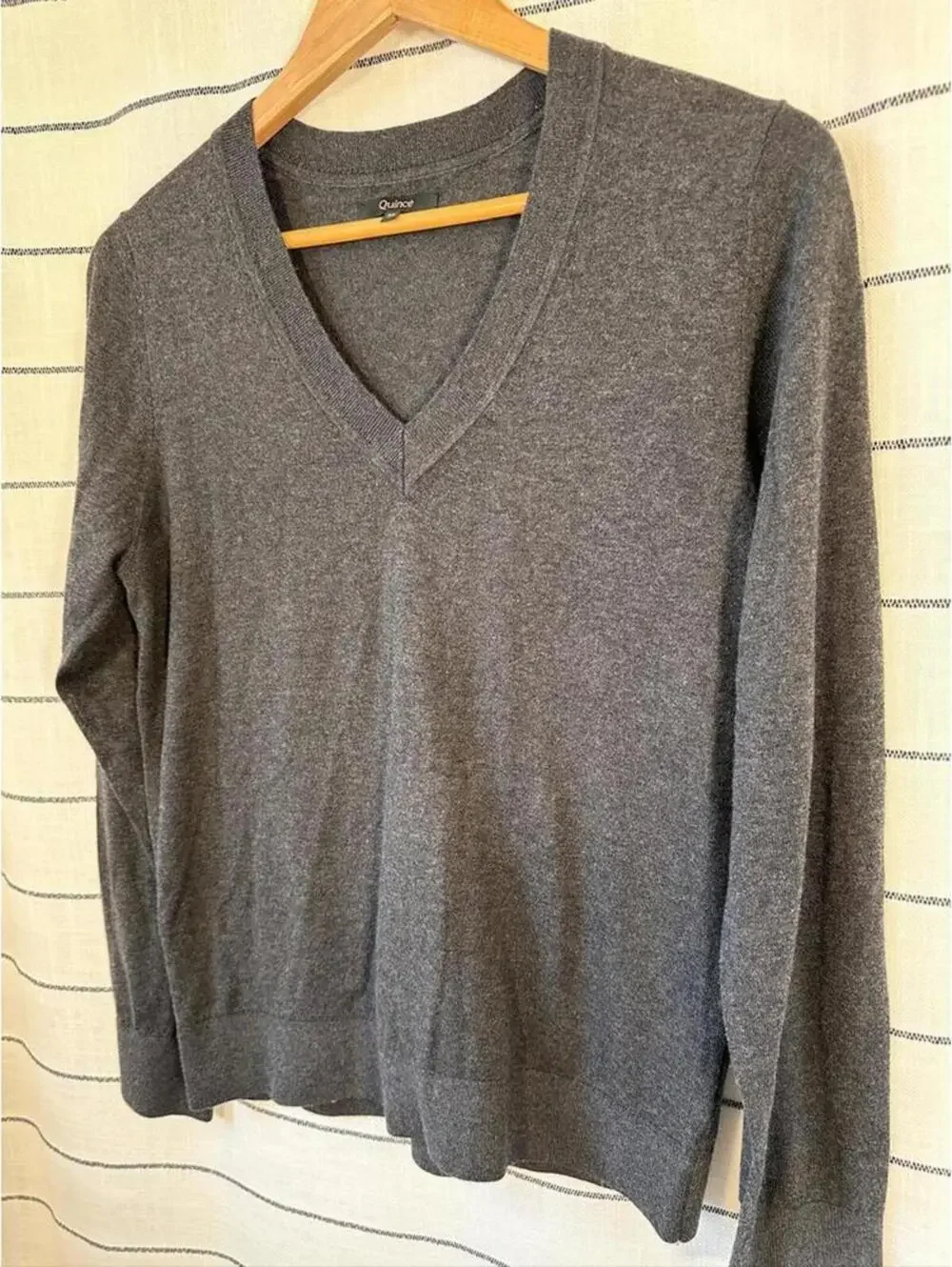 Quince | Sweaters | Quince Lightweight Cotton Cashmere Sweater Heather ...